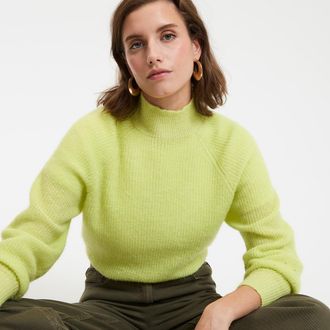 La Redoute Collections Pull Col Montant Alpaga M&eacute;lang&eacute; Signature Aristide