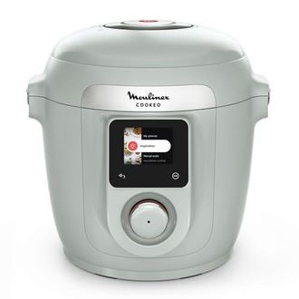 Moulinex Cookeo Wifi 10-en-1, Multicuiseur intelligent haute pression, 10modes de cuisson, Rapide, Sans surveillance, Guide de cuisson pas à pas, 6 L, CE96G310