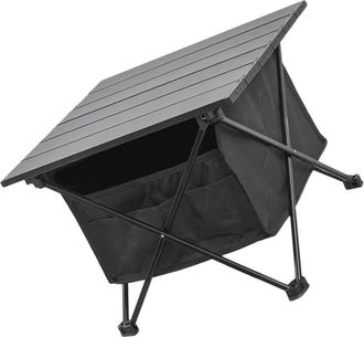 Aboofan Kompakter Klapptisch mit Aufbewahrungstasche Faltbarer Campingtisch für Strand und Picknick Stabil Dank Rutschfesten Füßen Leicht Zusammenklappbar und