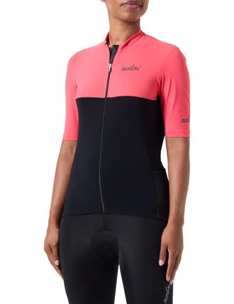 Nalini Damen Sun Shield Lady J T-Shirt, Coral/Black, Medium