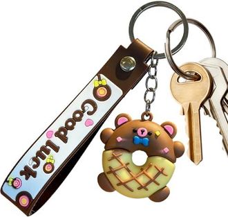 Generic Donut Porte-cl&eacute;s,Donut Animaux Petit Sac Charm,Dessert Porte-cl&eacute;s | pour Adultes Femmes &Eacute;tudiants Voyage Bureau F&ecirc;te Sacs d&eacute;cole Portefeuille Bagages,