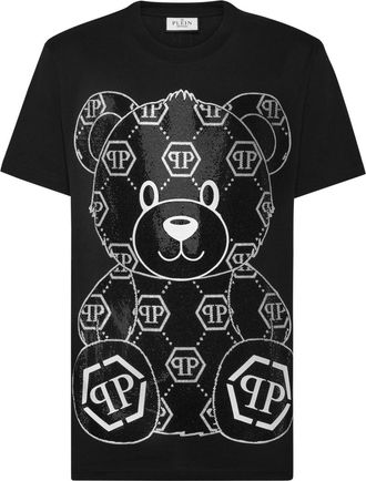 Philipp Plein Hemd mit Teddy-Applikation - Schwarz