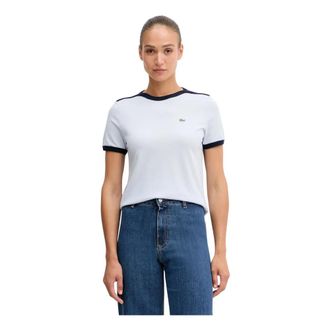 Lacoste Re-edition Petit Piqu&eacute; Baumwoll-T-Shirt - - Tops - Damen - Blau - XS