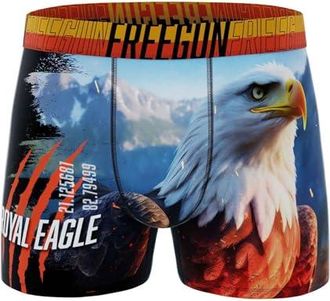 Freegun Boxer Homme Microfibre Animaux Aigle (M, Wild)