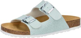 Lico Bioline Platino Damen Niedrige Hausschuhe, Türkis Silber, 39 EU