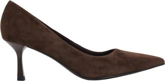 Estro & Luminara Femme, Chaussures, Brun, Taille: 41 EU Escarpins en velours &agrave; talons bas