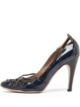 Ferragamo escarpins à découpes 105 mm - Noir