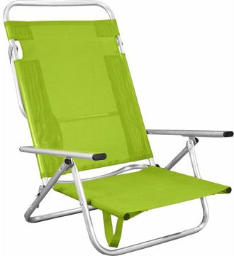 Hevea Fauteuil de plage en aluminium Maribel Vert