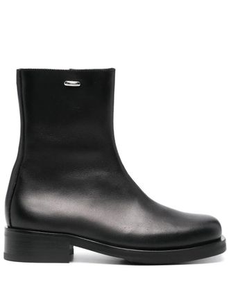Our Legacy Boots Leather Black Camion