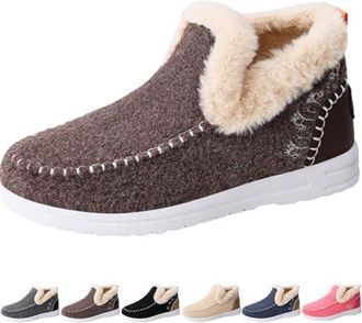 Generic Bottes orthop&eacute;diques confortables en polaire pour homme et femme - Doublure en peluche chaude - Antid&eacute;rapantes - Bottes d&eacute;contract&eacute;es l&eacute;g&egrave;res et chaud