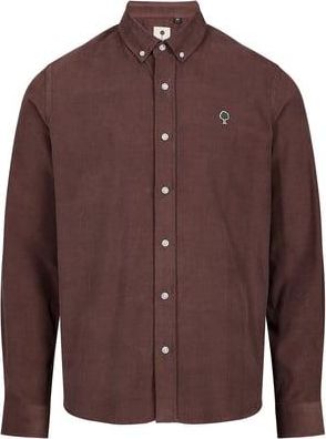 Faguo Chemise droite c&ocirc;tel&eacute;e en coton