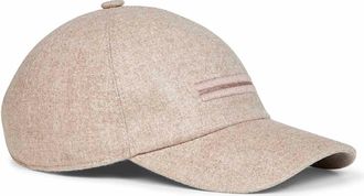 Ermenegildo Zegna Z4I09HA4B8DBE1 Cashmere Baseball Cap - Beige