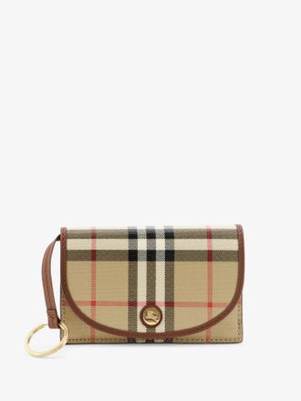 Burberry Coated canvas wallet with check pattern - BURBERRY - gender_Woman