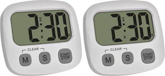 TFA Dostmann Digitaler Kurzzeitmesser zum Sport/Kochen/Lernen, 38.2057.02, inklusive Stoppuhr und Uhrzeit, magnetisch, gro&szlig;es Display, Eieruhr, K&uuml;chen-Timer, Sport