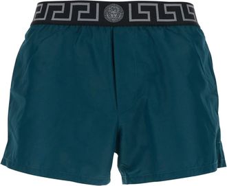 Versace Homme, Maillots de bain, Bleu, Taille: XL Greca Border Swim Shorts