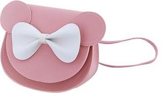 Generic Sac &agrave; bandouli&egrave;re pour fille avec noeud, rose, A