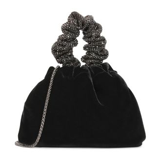 Kazar Schwarze Stoffhandtasche mit verziertem Griff - - Bags - Damen - Schwarzk - ONE SIZE