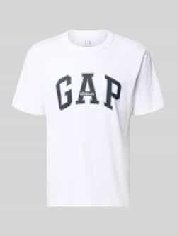 GAP T-Shirt mit Logo und Rundhalsausschnitt