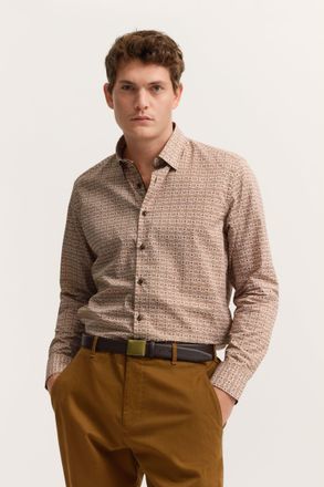 Bugatti Herren Hemd mit Under-Button-Down Kragen