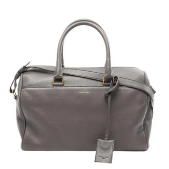 Saint Laurent Pre-owned Classic Duffle 6 Leather 2way Bag - Femme - Pre-owned - Gris - Taille: ONE Size