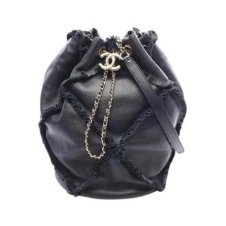 Chanel Pre-owned Coco Mark Lambskin Bucket Bag - - Pre-owned - Damen - Schwarzk - ONE SIZE