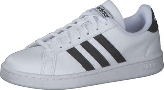 adidas Damen Grand Court Sneaker, Weiß Schwarz, 36 1/3 EU