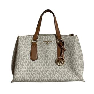 Michael Kors Pre-owned Emma Signature Canvas Tote Bag - Femme - Pre-owned - Gris - Taille: ONE Size