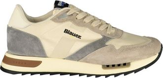 Blauer Beiger Polyester Herren Sneaker