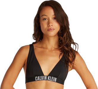 Calvin Klein Damen Bikini Oberteil Bralette Herausnehmbare Polster, Schwarz (Pvh Black), S