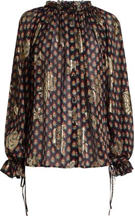Etro Femme, Blouses et Chemises, Multicolore, Taille: 36 FR Chemise &agrave; Volants et Dentelles