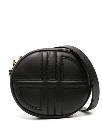 Patou sac &agrave; bandouli&egrave;re Le JP en cuir - Noir