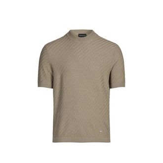 Emporio Armani T-shirt &agrave; col rond en laine vierge