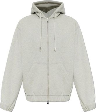 Ami SweaT-shirt zipp&eacute; Heritage Logo - Homme - Sweatshirts et sweats &agrave; capuche - Gris - Taille: L