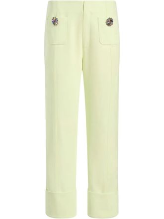 Cinq à Sept Hose mit Schmucksteinen - Grün