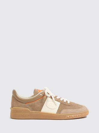 Valentino Garavani Baskets basses Upvillage en veau et daim avec logo VLogo