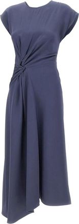 Victoria Beckham Femme, Robes, Bleu, Taille: 38 FR Aria Midi Dress