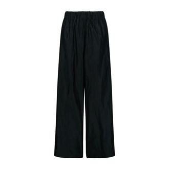 Douuod Femme, Pantalons, Noir, Taille: 36 FR Pantalon Large en Coton