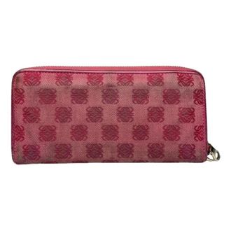 Loewe Pre-owned Baumwoll-Geldb&ouml;rse - - Pre-owned - Damen - Rot - ONE SIZE