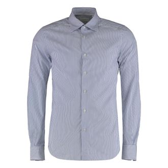 Slowear Glanshirt - - Shirts - Herren - Blau - 2XL