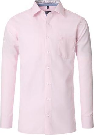 Casamoda Chemise daffaires unie Comfort Fit, Rose délicat, 48