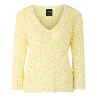 Marc Cain Damen, Strickwaren, Gelb, MGr&ouml;&szlig;e