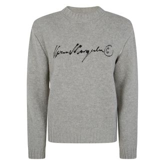Maison Margiela Crewneck Classic Sweatshirt - - Knitwear - Damen - Grau - XS
