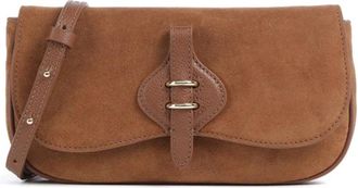 Coccinelle Femme, Sacs, Brun, Taille: ONE Size Micro-grain Leather Crossbody
