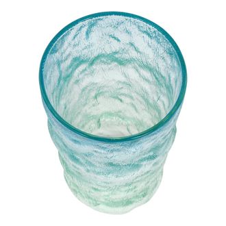 Hemobllo Glas Wasserbecher mit Farbverlauf Eleganter Trinkbecher f&uuml;r Haushalt und B&uuml;ro Saft und Milchbecher Stilvoller Glasbecher