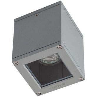 Leds - C4 Afrodita - Plafonnier ext&eacute;rieur &agrave; 1 lumi&egrave;re, gris clair IP54, GU10 - Leds-c4