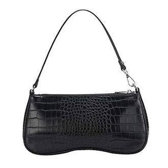 JW PEI Eva Sac bandoulière pour femme - Noir Effet Croco