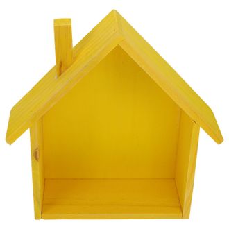 BESPORTBLE SECFOU Holz Wandregal Kinderzimmer Aufbewahrungsregal Kleines Hausf&ouml;rmiges Dekoratives Regal Geruchlos Belastbar f&uuml;r Schlafzimmer Wohnzimmer