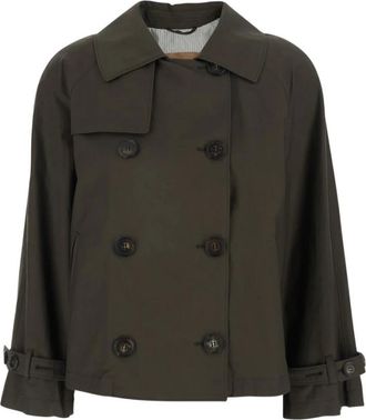 Max Mara Femme, Manteaux, Vert, Taille: 38 FR Mtczeno Trench Coat