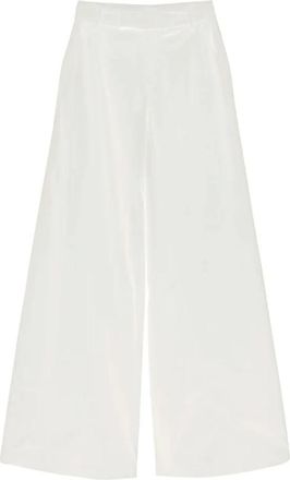 Federica Tosi Femme, Pantalons, Blanc, Taille: 36 FR Pantalone 5 Tasche Wide