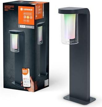 Ledvance SMART+ CASCADE 50CM Post - dimmbare LED Standleuchte dunkelgrau für Außen mit hochwertigem Aluminium-Gehäuse, RGB-Farbsteuerung, 10 W, 3000 Kelvin war